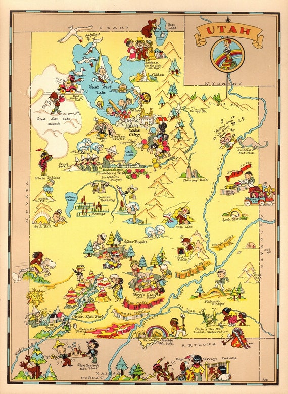 Utah State Animal Cartoon