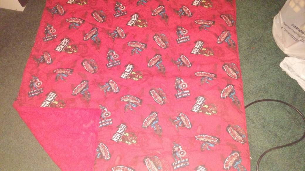 Captain America and Iron Man Blanket - Etsy