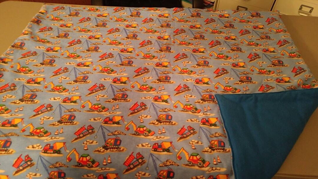 Construction Vehicles Blanket - Etsy