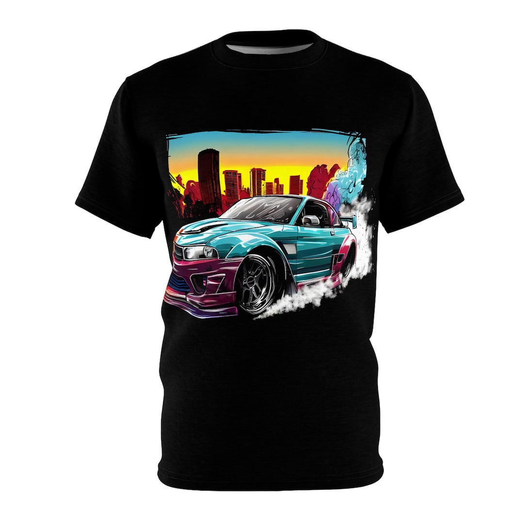 GTR Tshirt Design Cyberpunk Style Car Tokyo Drift - Etsy