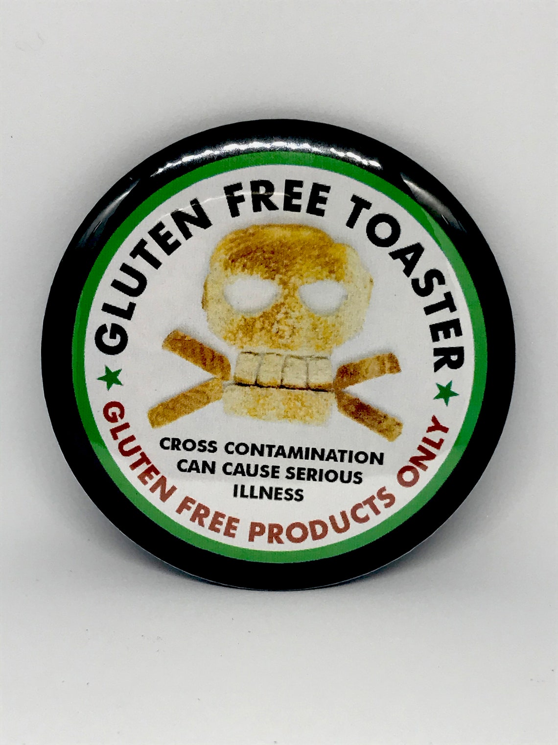 Gluten Free Toaster Magnet: Coeliac Kitchen Safety (bottle Opener) - Etsy
