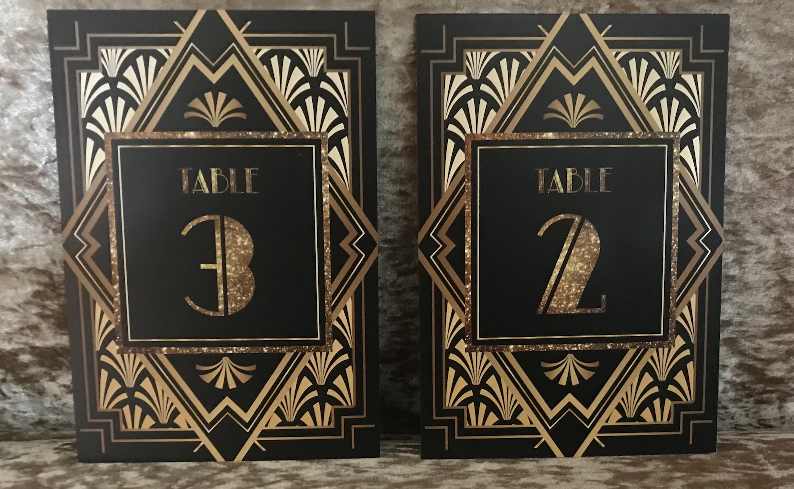 Art Deco Style Table Numbers. A5 or A6 Size. - Etsy