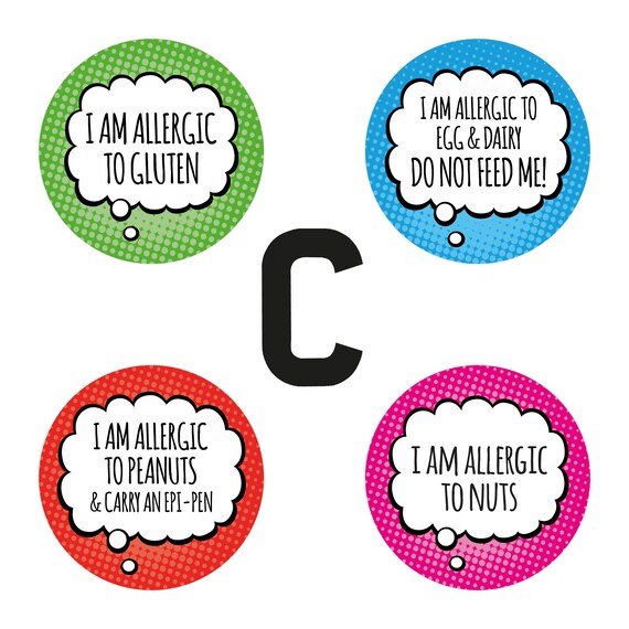 Food Allergy Stickers