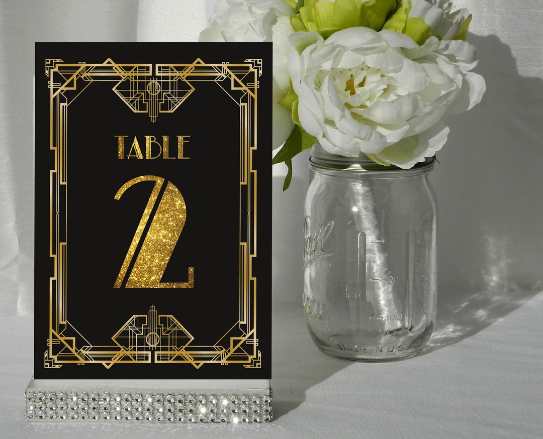 Art Deco Style Table Numbers - Etsy UK