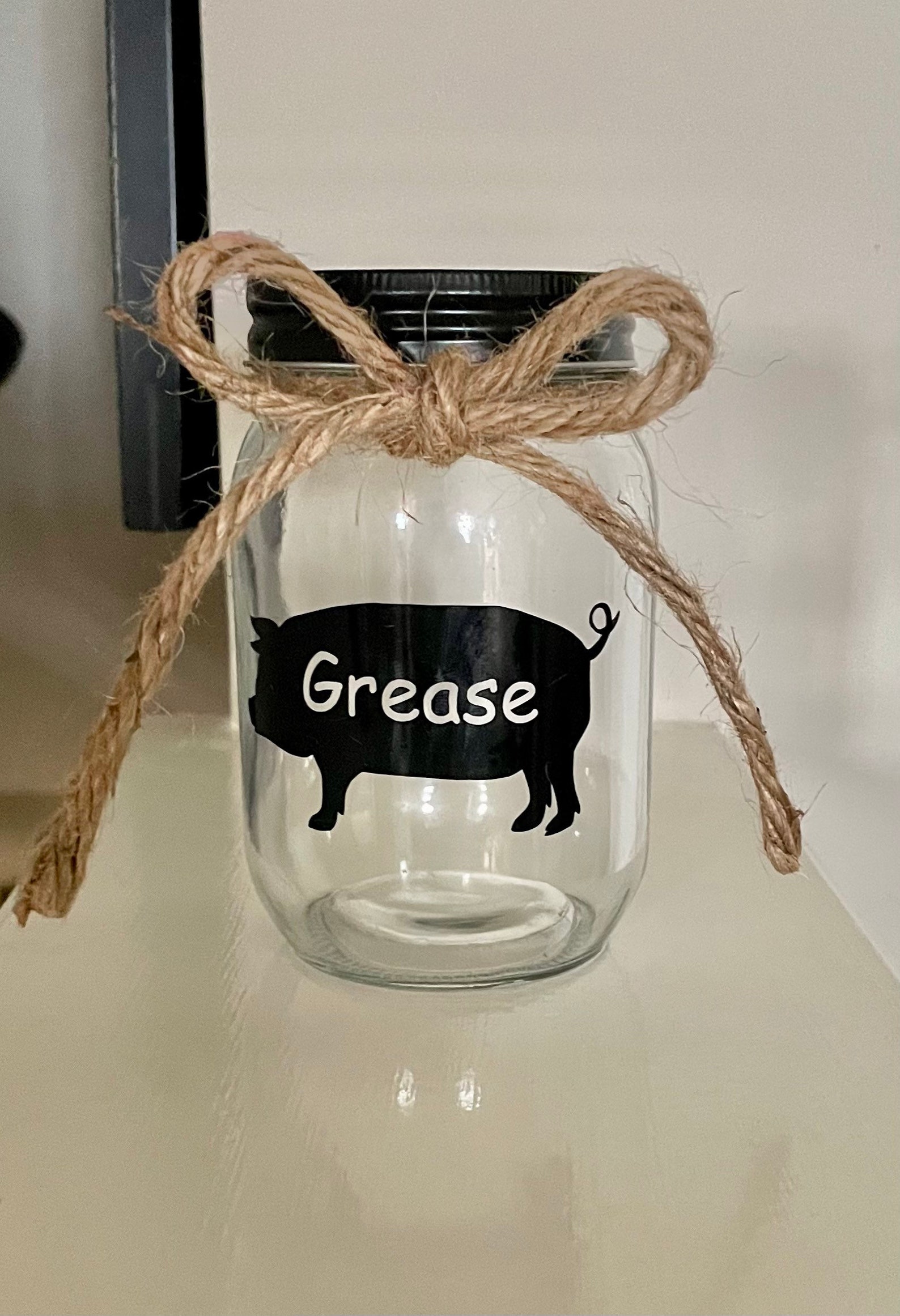 Bacon Grease Jar Grease Container - Etsy