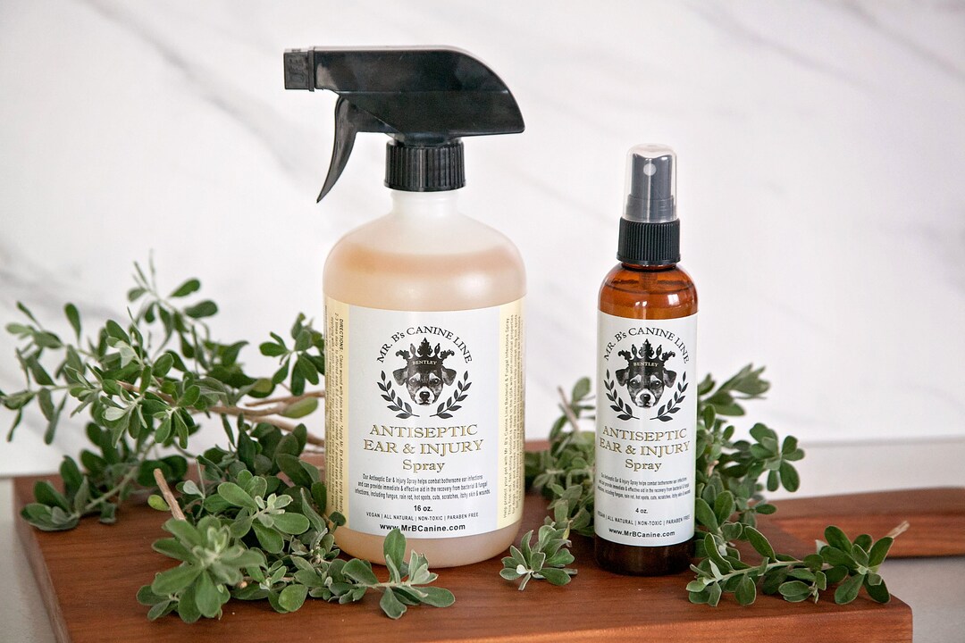 4 Oz Antiseptic Ear and Injury Spray for Dogs All Natural Toxic Free ...