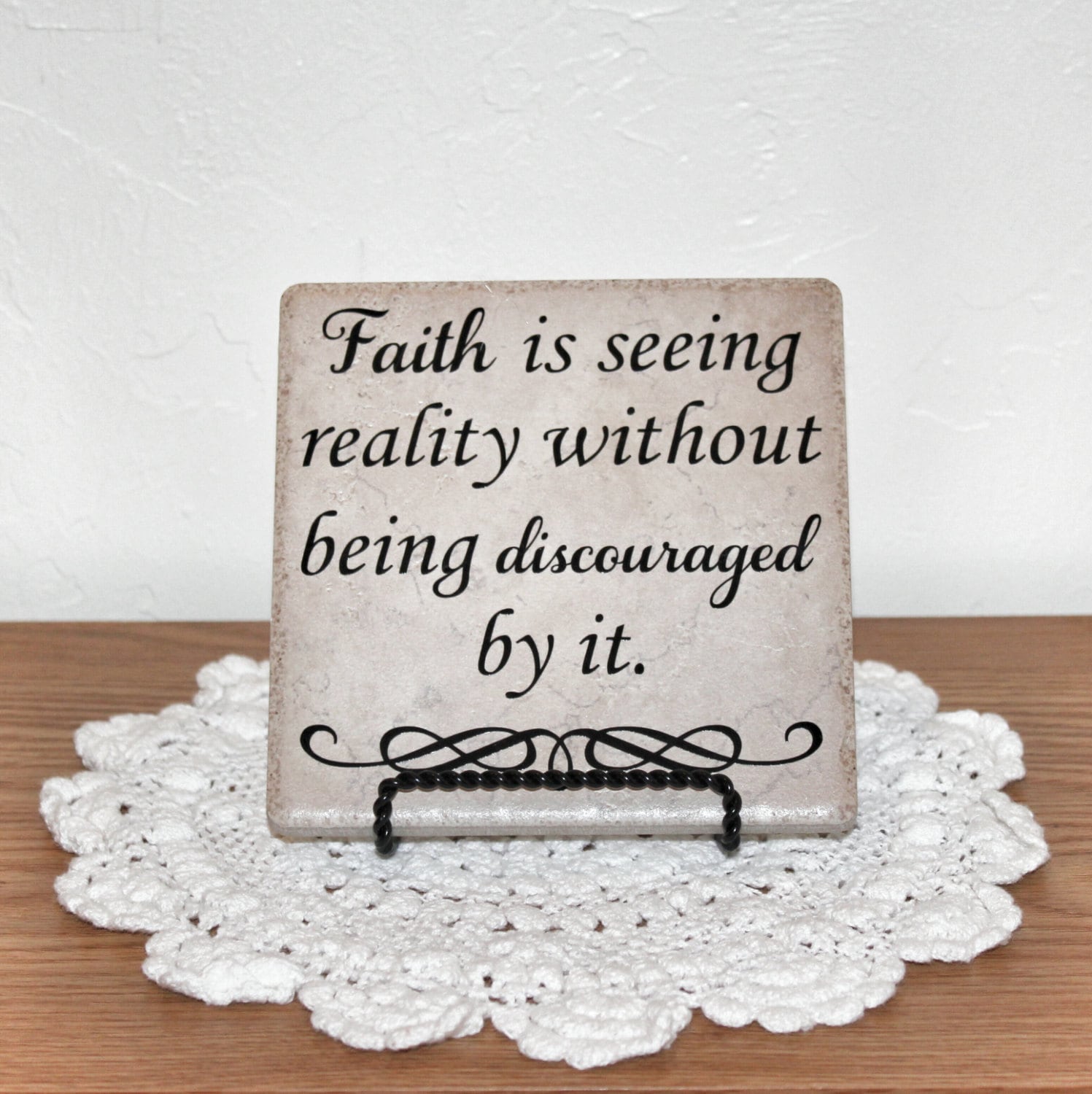 Faith is Seeing Tile - Custom Vinyl Sign - Decorative Tile - Vinyl ...