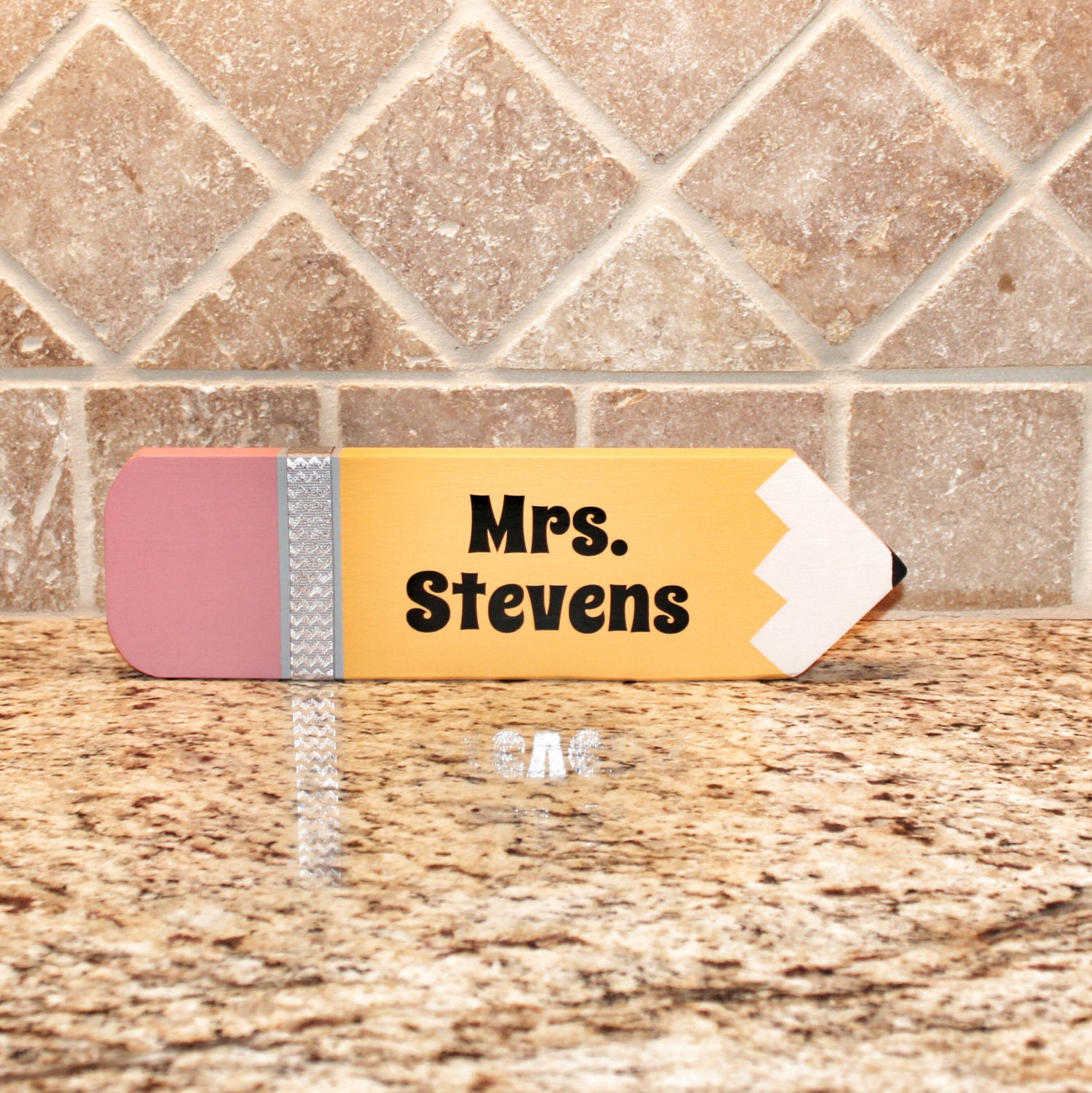 Personalized Teacher Wood Pencil Gift - Teacher Appreciation - Teaching ...