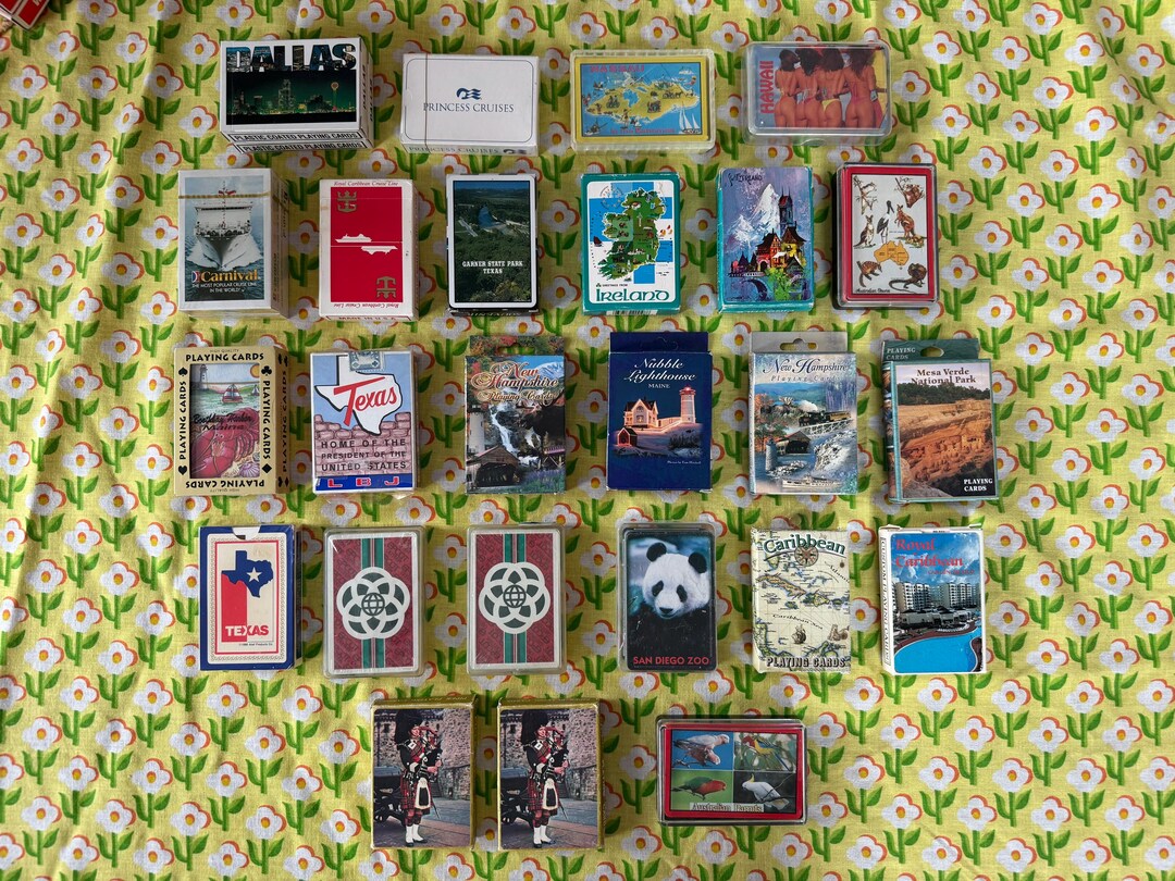 Vintage // Souvenir Decks of Playing Cards - Etsy