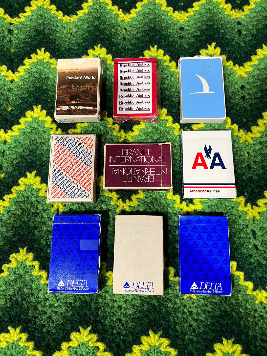 Vintage // Airline Playing Card Decks - Etsy