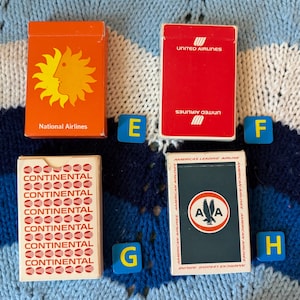 Vintage // Airline Playing Card Decks - Etsy