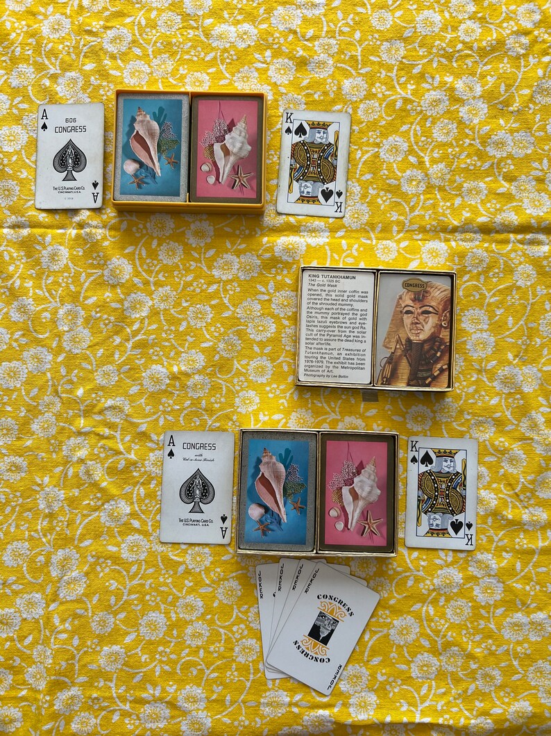Vintage // Double Deck Playing Cards - Etsy