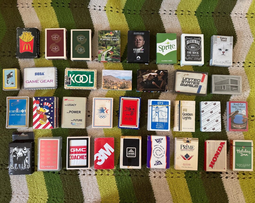 Vintage // Advertisement Decks of Playing Cards - Etsy