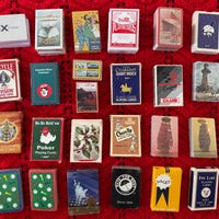 1950's Trio of Miniature Playing Cards Crazy Eights Authors Hearts ...