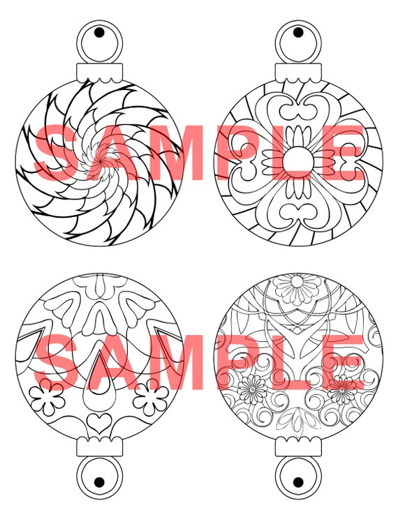Colour Your Own Christmas Ornaments Set 3 - Etsy