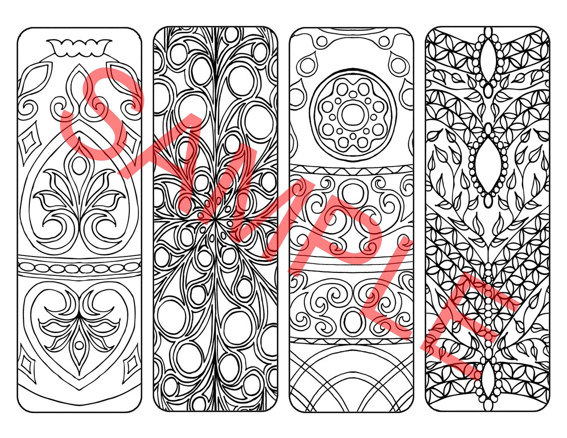 Colour Your Own Bookmarks Set 2 - Etsy España