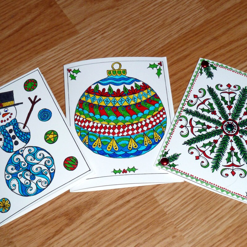 Zentangle Christmas - Etsy