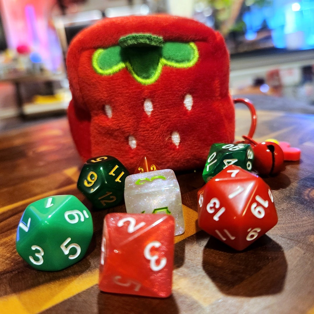 Strawberry Dungeons and Dragons Dice - Etsy