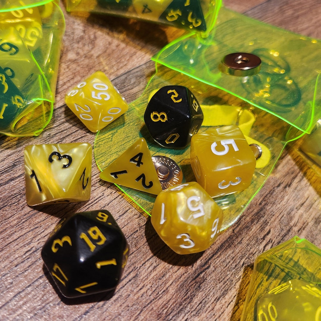 Neon Dungeons and Dragons Dice - Etsy