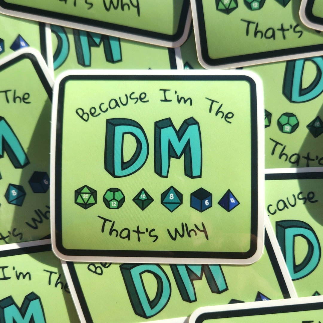 Dungeon Master Sticker Dungeons and Dragons - Etsy