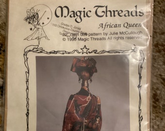 Vintage Magic Threads Tripod Pattern, a 15” Cloth Doll Pattern Court ...