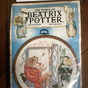 Beatrix Potter Jeremy Fisher Counted Cross Stitch Picture Kit With ...