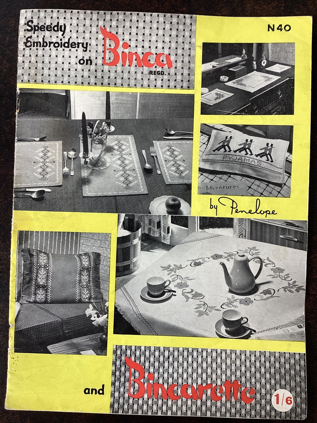 1960s Speedy Embroidery on Binca and Bincarette by Penelope Book 40 ...