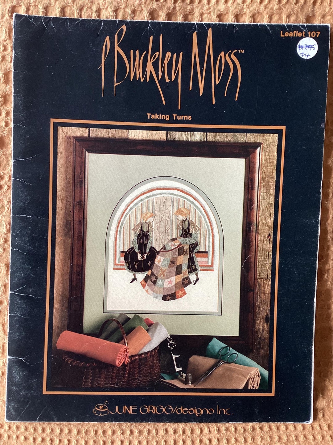 P Buckley Moss, Taking Turns ,amish Counted Cross Stitch Chart 107 ...