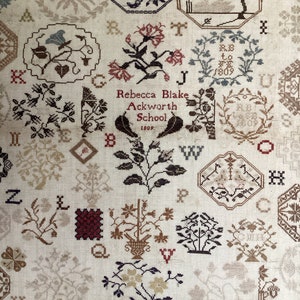 Rebecca Blakes 1809 Ackworth Sampler From Museum of Fine Arts , Boston ...