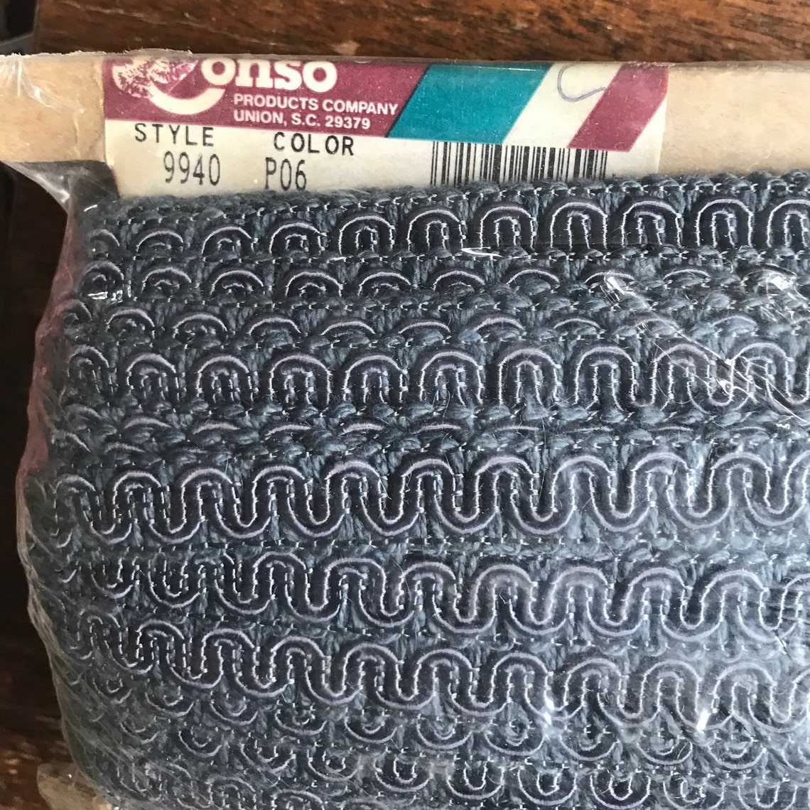 Conso 1/2” Gimp 36yds, Style 9940, French Scroll, Cotton Acetate ...