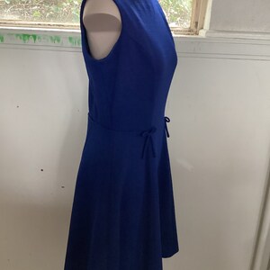 1960's Crimpknit Terylene Polyester Navy Dress , Claire Miller Sydney ...