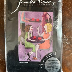 Jennifer Pudney Needlepoint Tapestry Kit, Adams Cafe Girls Colourful ...
