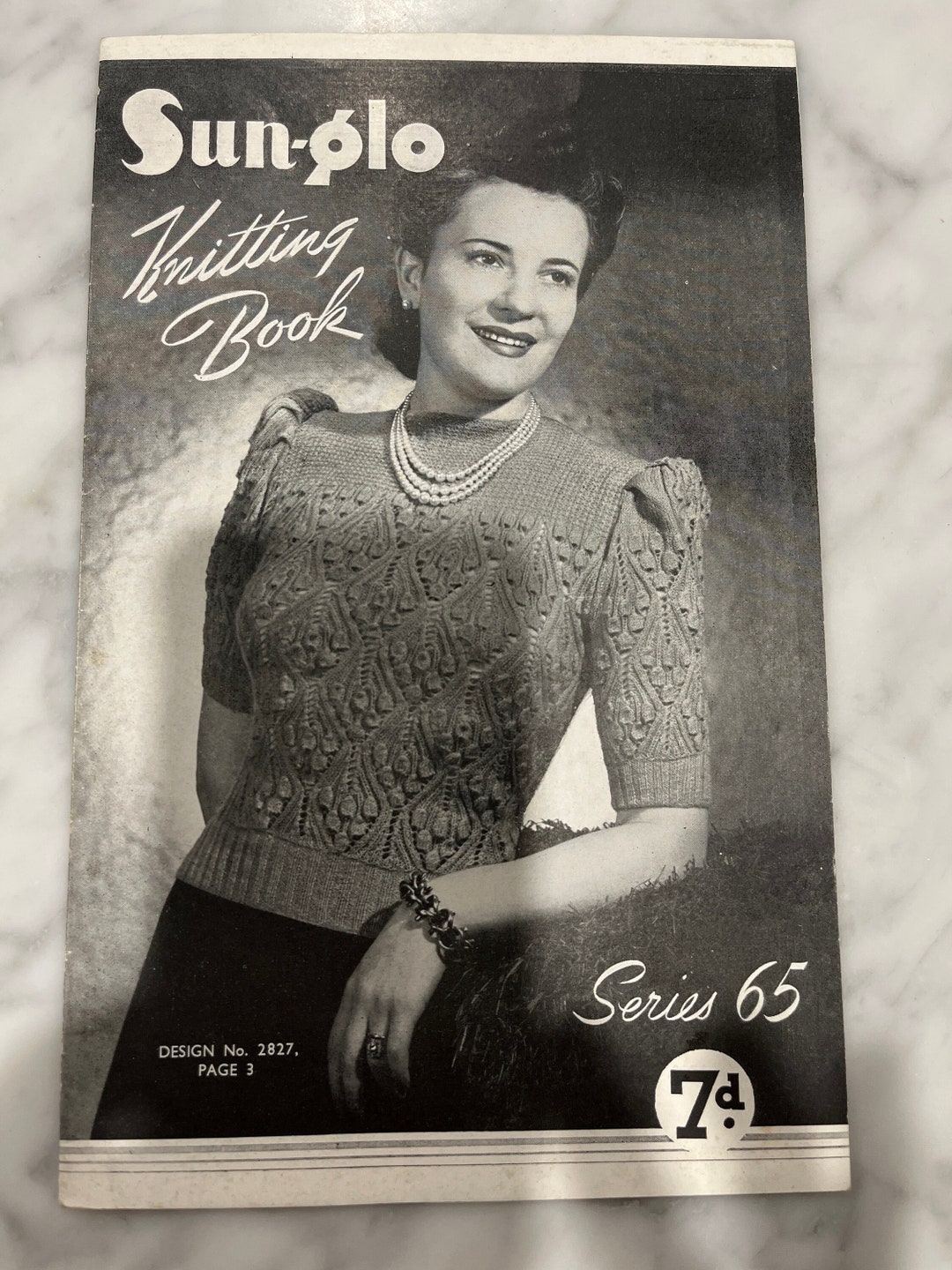Original 1940's Wartime Sun-glo Knitting Pattern Book, Series 65 ...