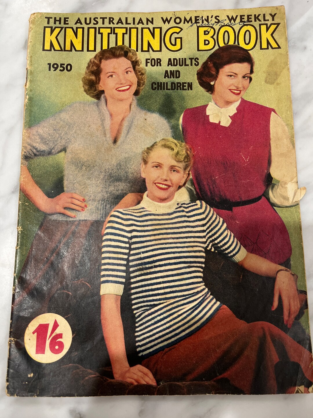 Original 1950 Australian Women’s Weekly Knitting Book for Adults and ...