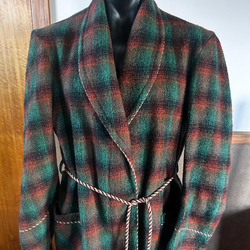 Vintage Mens Wool Dressing Gown - Etsy New Zealand