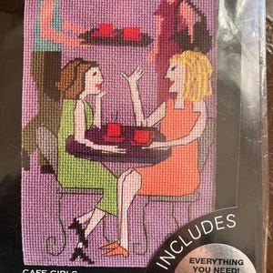 Jennifer Pudney Needlepoint Tapestry Kit, Adams Cafe Girls Colourful ...