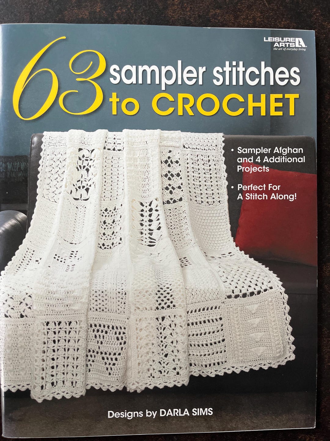 63 Sampler Stitches to Crochet, Sampler Afghans Tote Bag, Table Runner ...