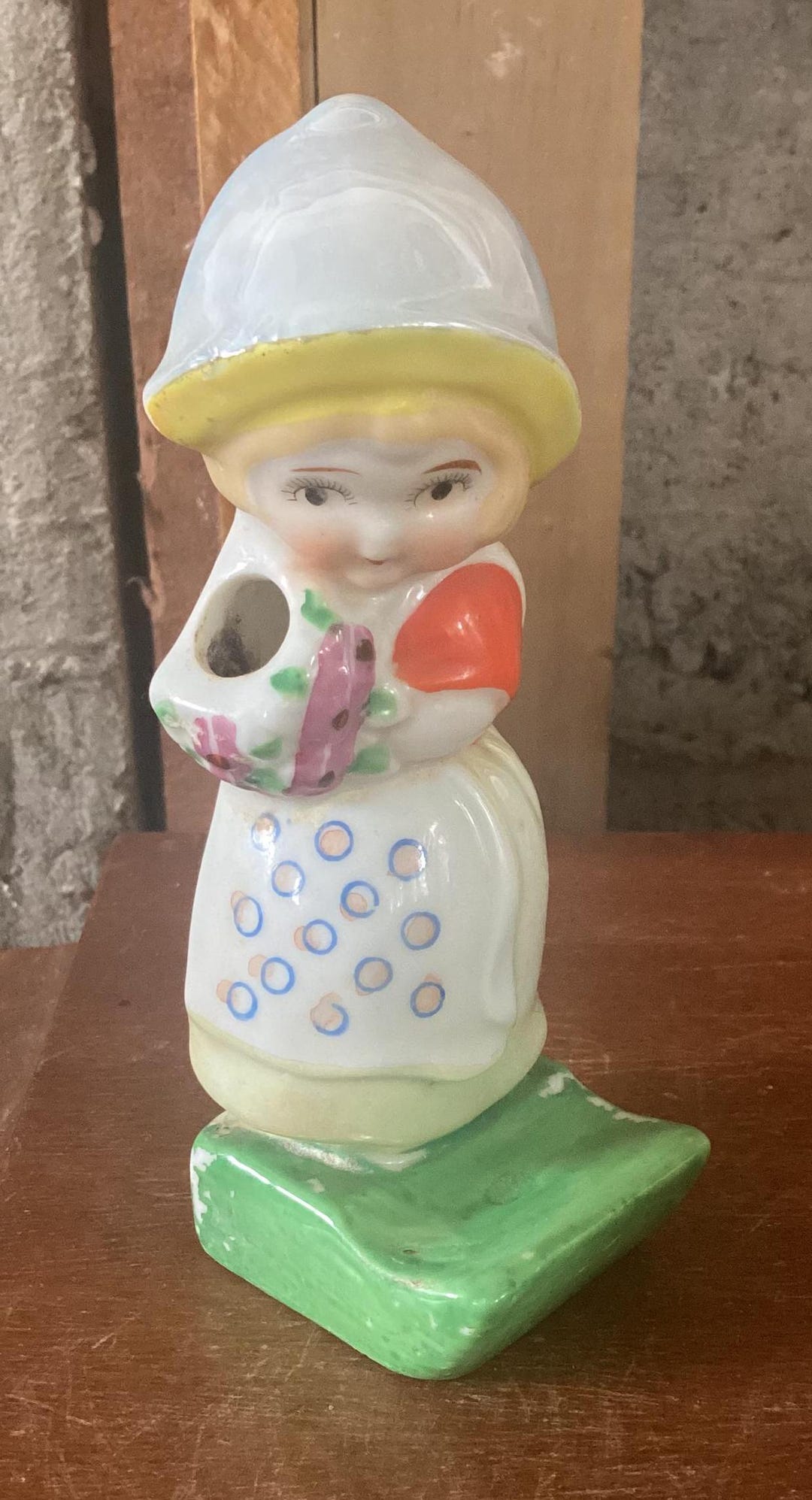1940s Dutch Girl Toothbrush Holder , Wall Hanging, Freestanding, Japan ...
