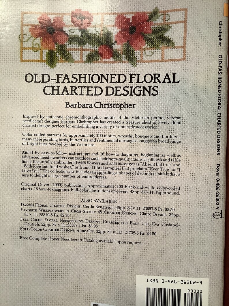 Old-fashioned Floral Charted Designs for Cross Stitch Book - Etsy