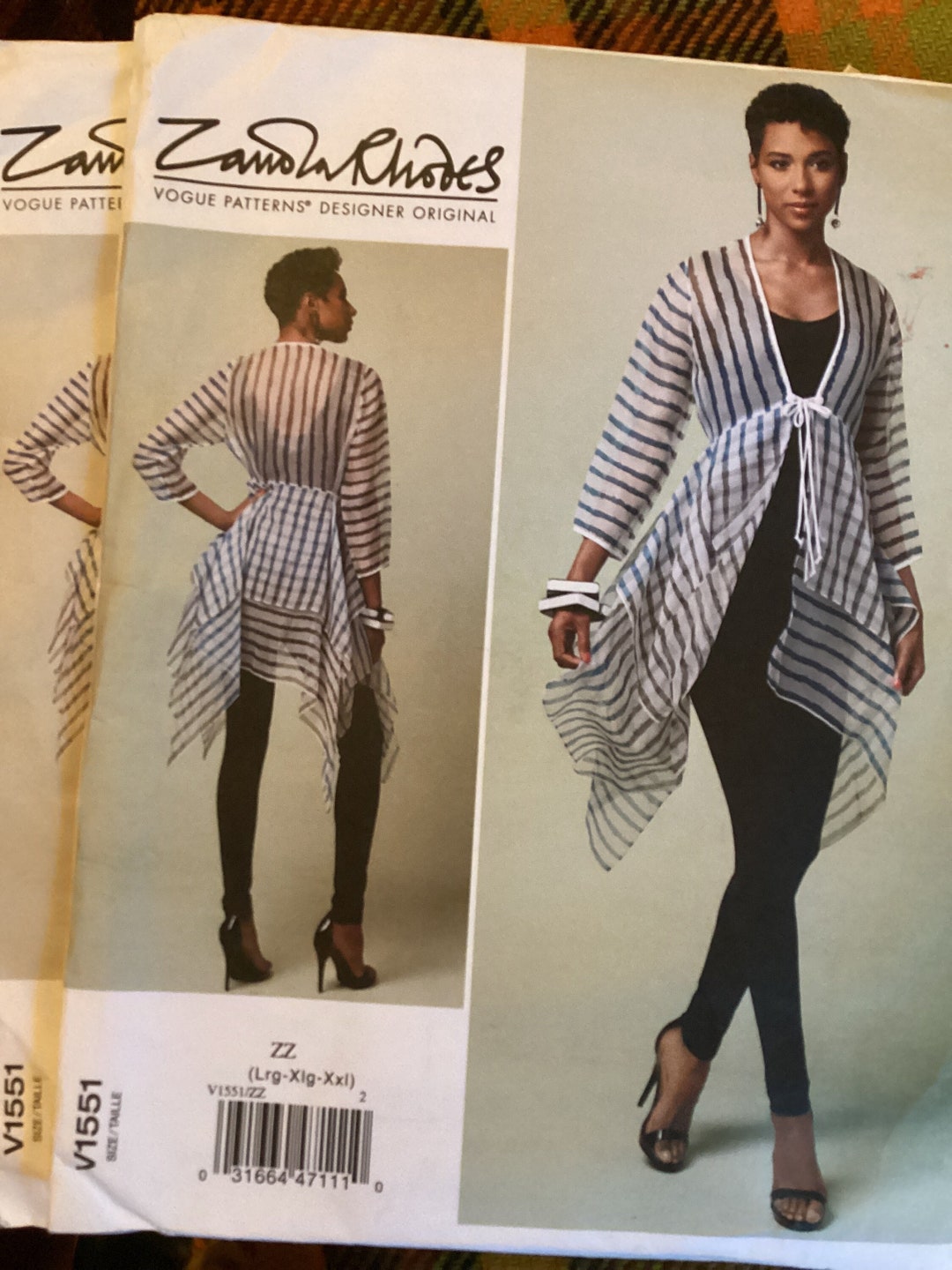 Vogue 1551 Zandra Rhodes Sewing Pattern V1551 From Vogue Patterns ...