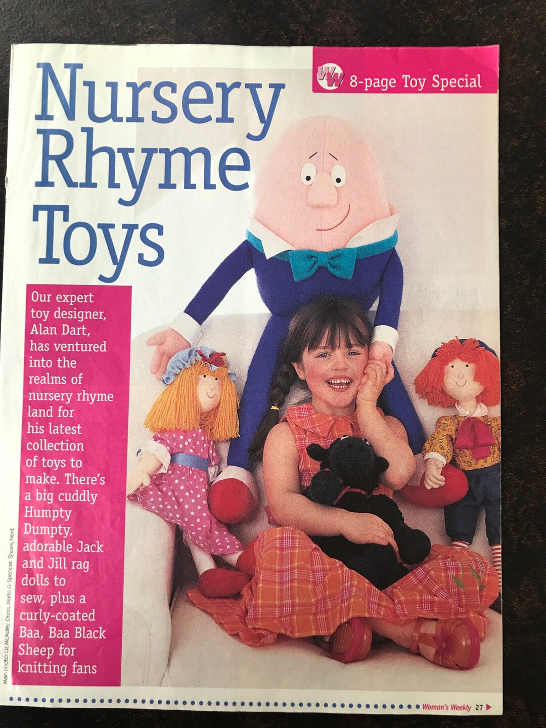 Nursery Rhymes Alan Darts Knitting and Sewing Pattern Humpty - Etsy