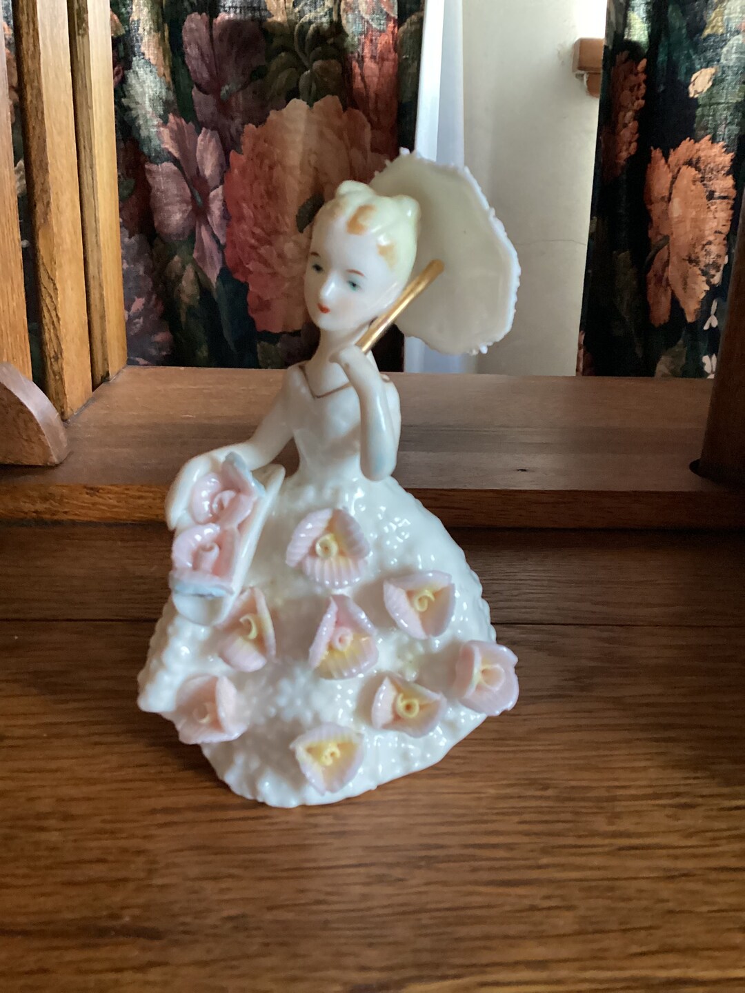Vintage Japan Bone China Victorian Crinoline Lady With Spaghetti ...