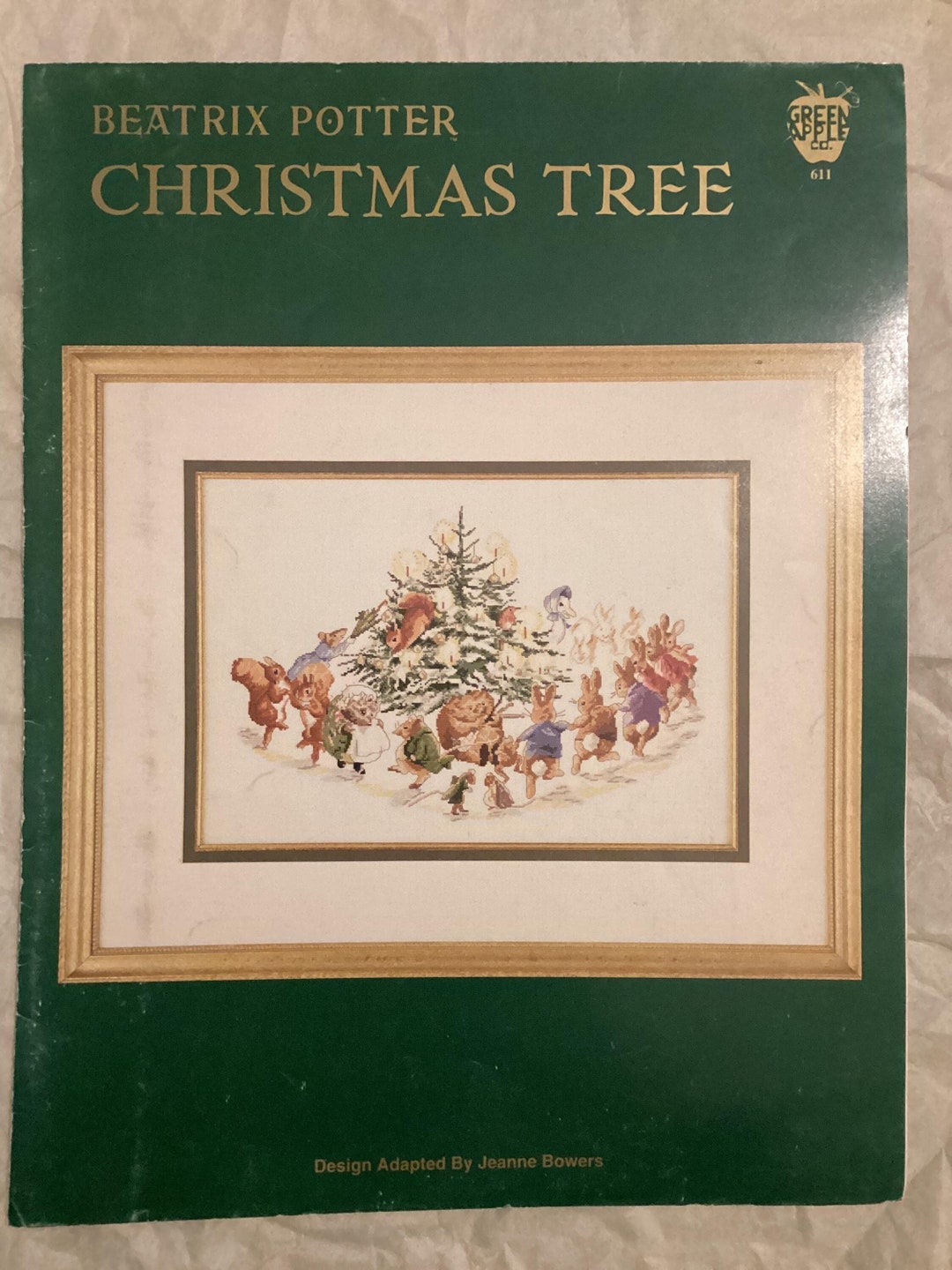 Rare Beatrix Potter Christmas Tree Counted Cross Stitch Chart Pattern ...