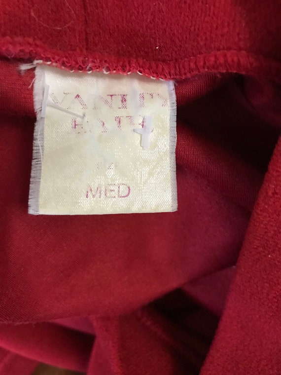 1970s long mod Vanity Fair Robe,brushed polyester ve… - Gem