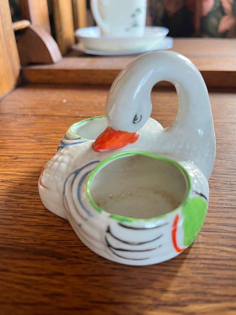 Novelty Swan and Cygnets Salt & Pepper Shakers, Cruet Set, Made in ...