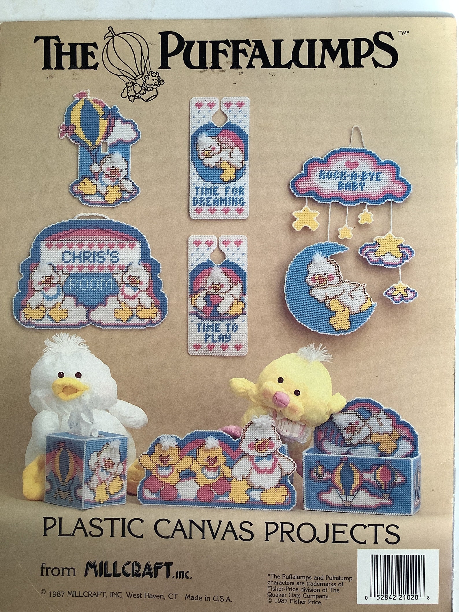 Fisher Price Puffalumps Duck Needlepoint Pattern Plastic - Etsy