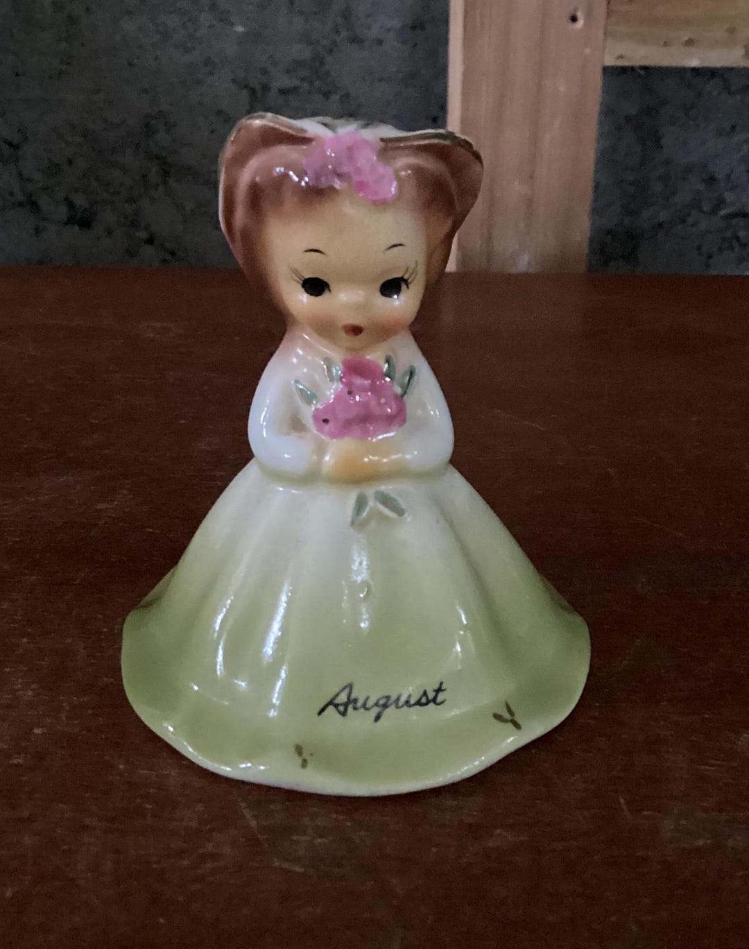 Vintage Belle of the Month Ceramic Bell, August, Made in Japan, Cake ...