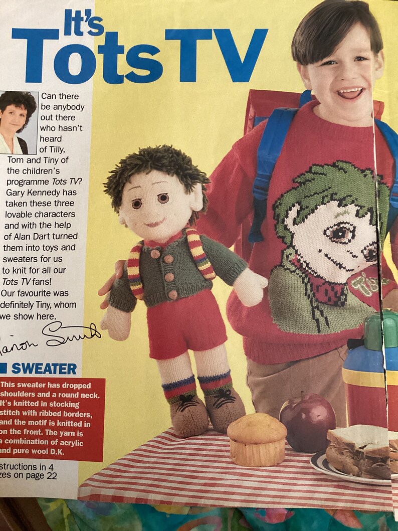 Tots TV Tiny Toy and Sweater alan Dart Gary Kennedy - Etsy