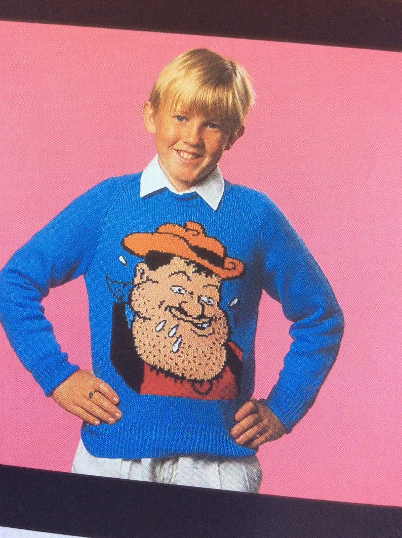 Desperate Dan , the Dandy, 5 Knitting Patterns by Gary Kennedy ...
