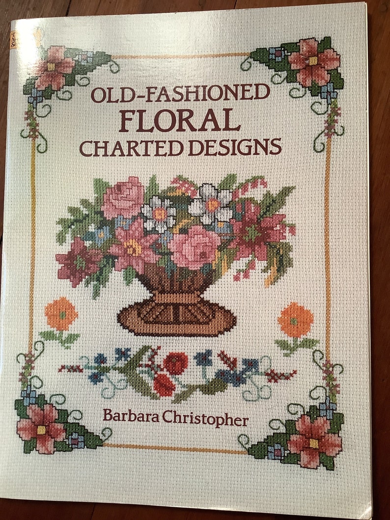 Old-fashioned Floral Charted Designs for Cross Stitch Book - Etsy